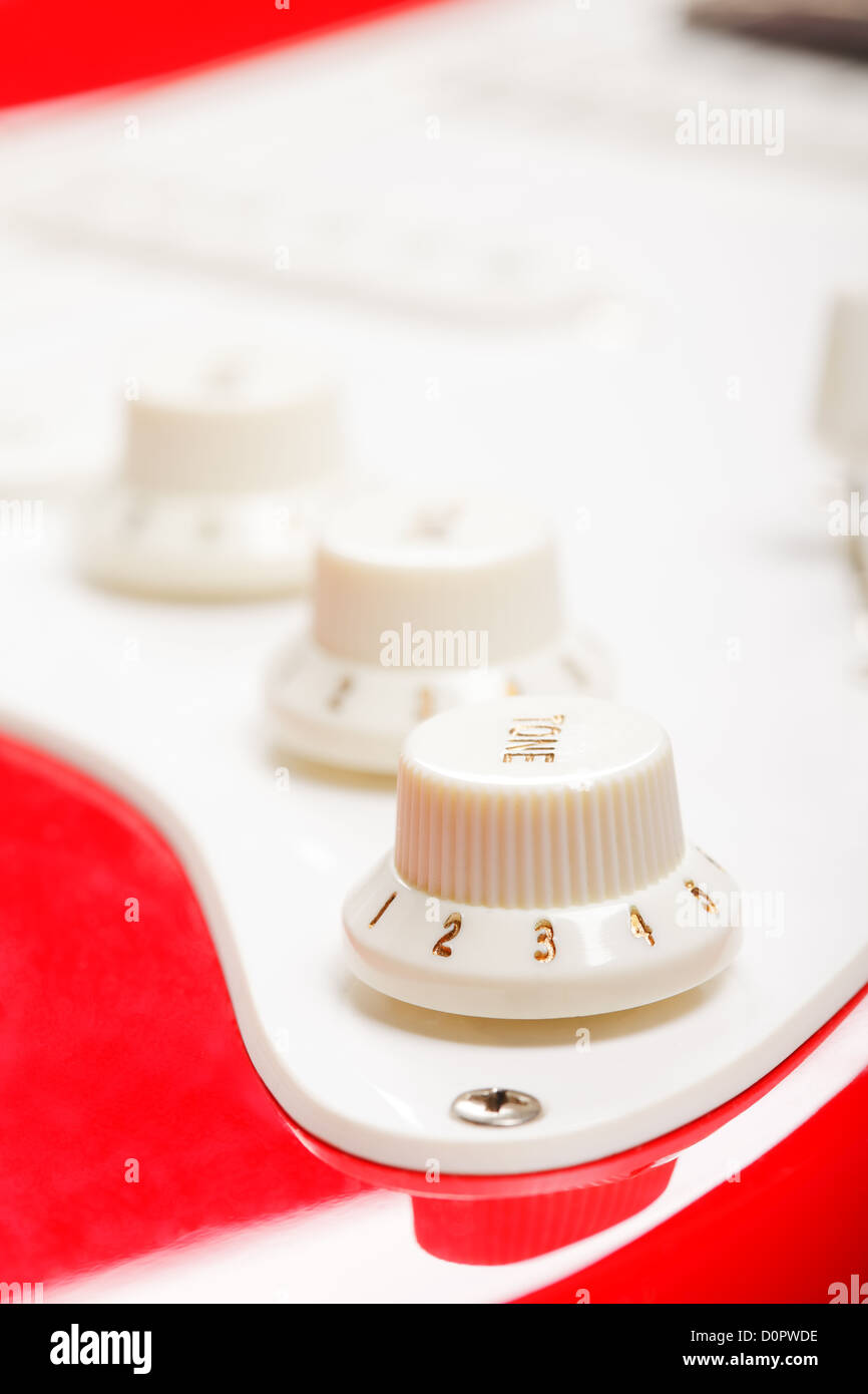 Guitar control knobs Stock Photo - Alamy