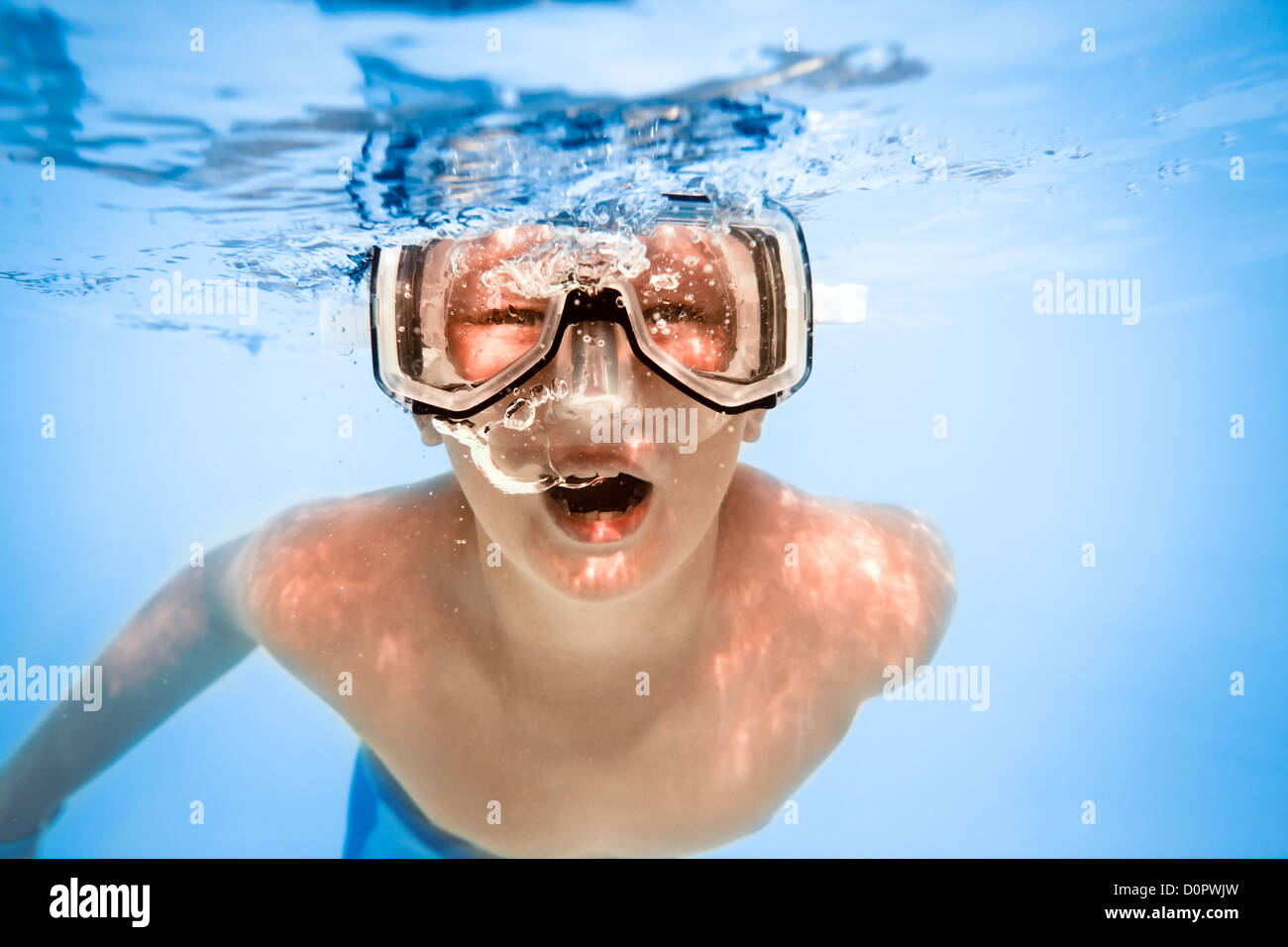 Underwater close up of children hi-res stock photography and images - Alamy