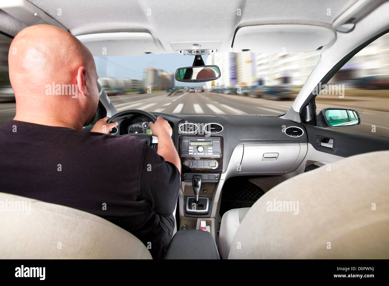 Driving a car Stock Photo - Alamy
