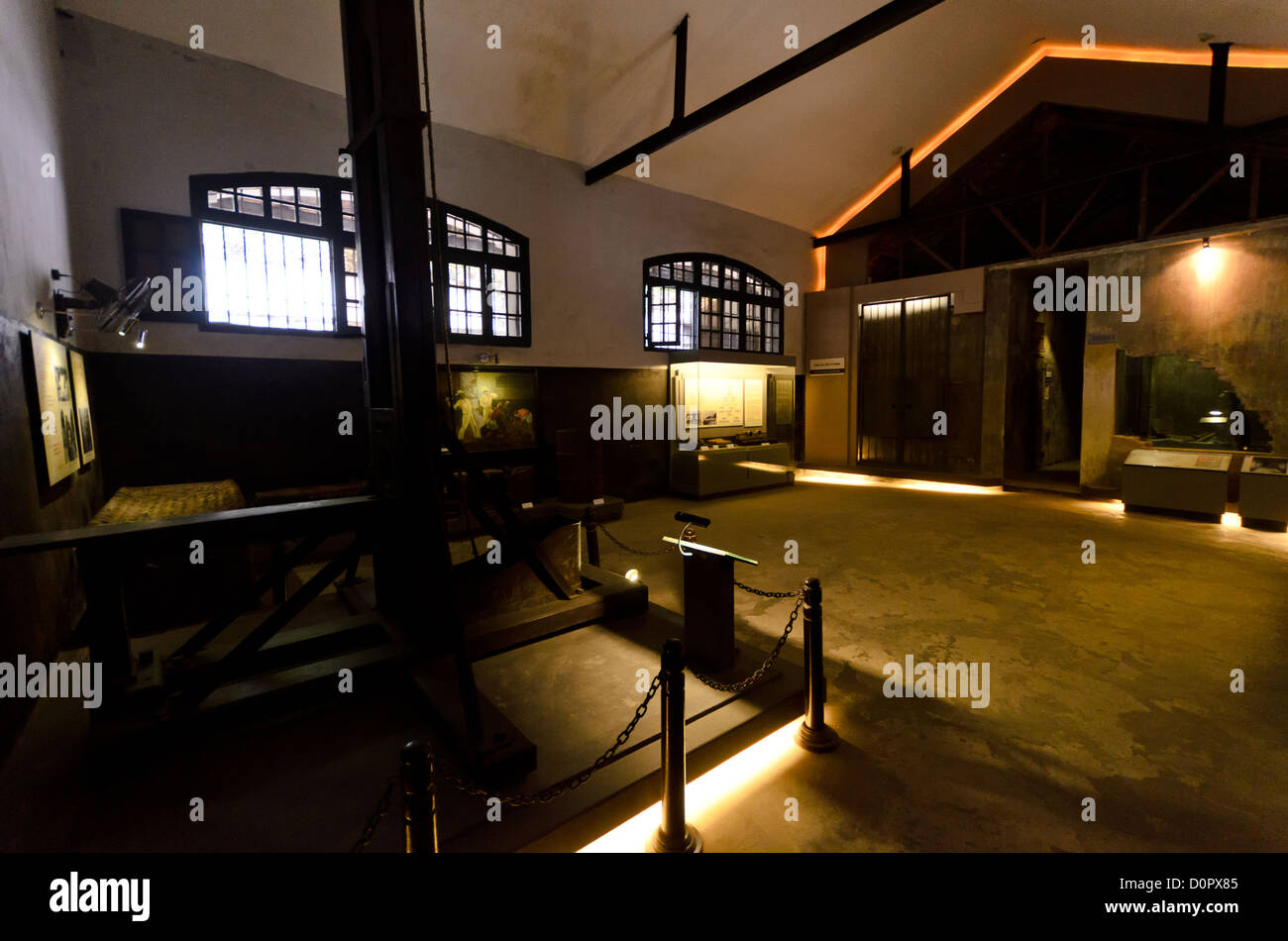 Hoa Lo Prison Guillotine Hanoi Vietnam // HANOI, Vietnam — An exhibit ...