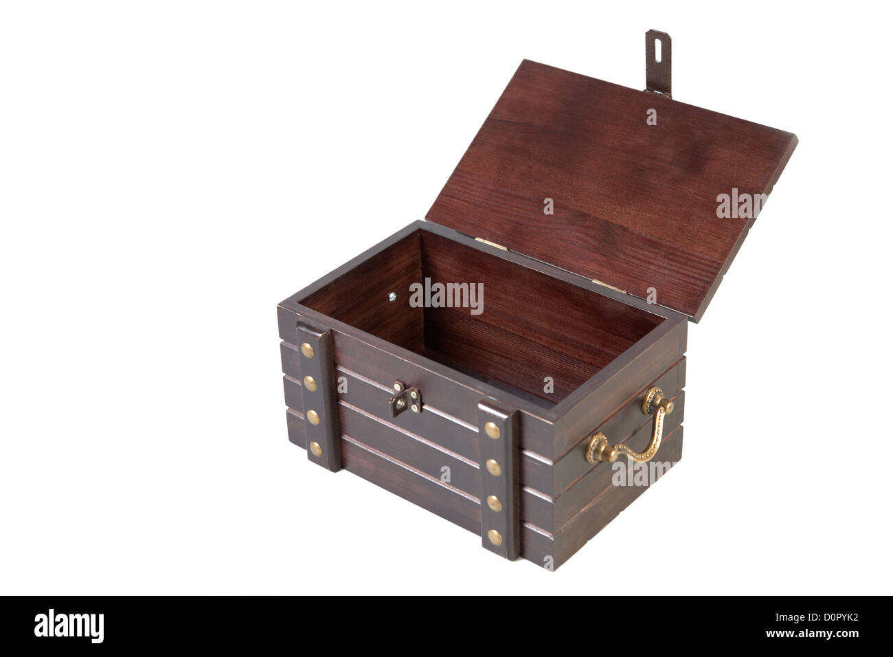 The open decorative chest isolated Stock Photo - Alamy