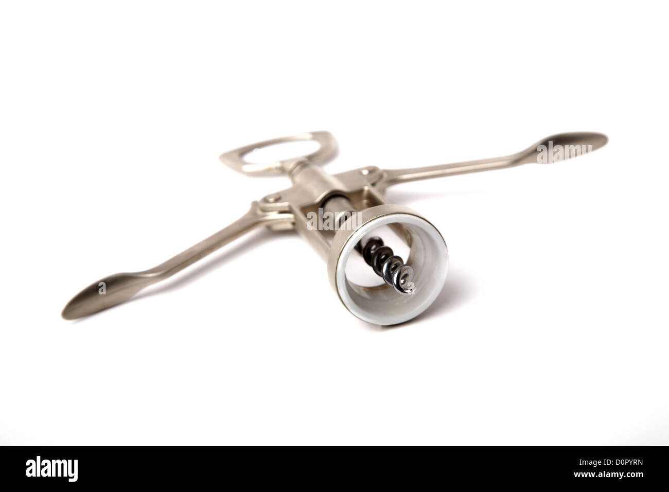 Modern metal corkscrew Stock Photo - Alamy