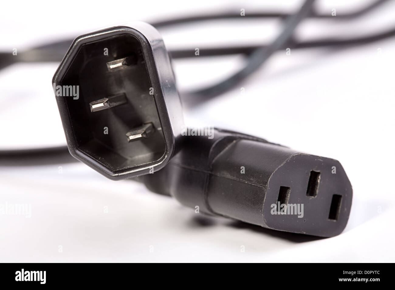 Cord for connection of a computer Stock Photo - Alamy