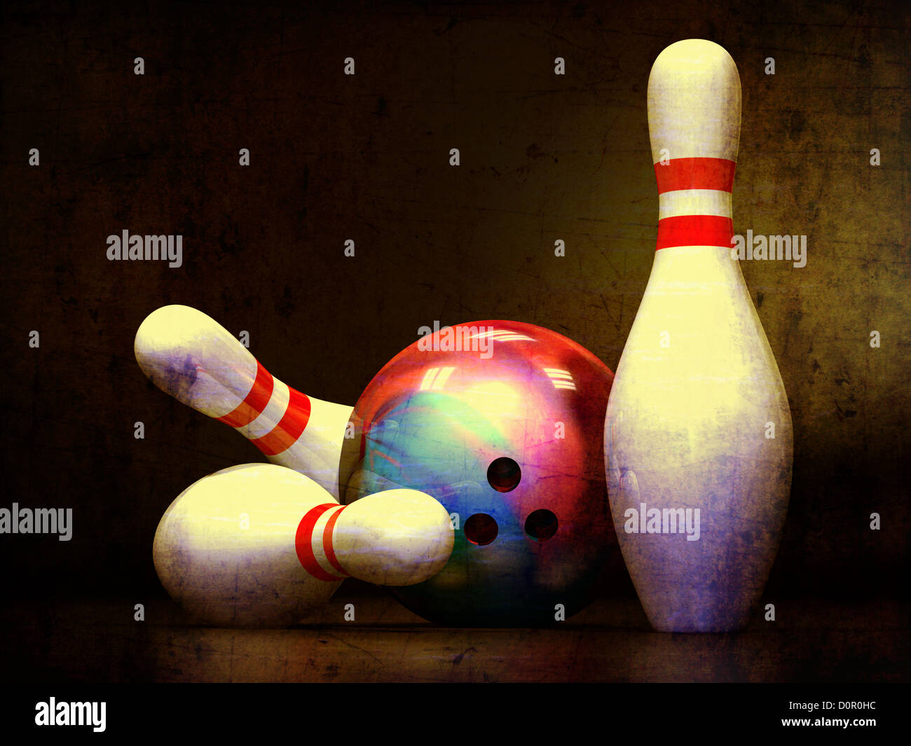 Bowling pins art hi-res stock photography and images - Alamy