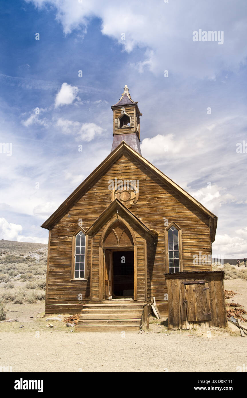 Pioneer Church at Bodie Ghost Town Stock Photo - Alamy