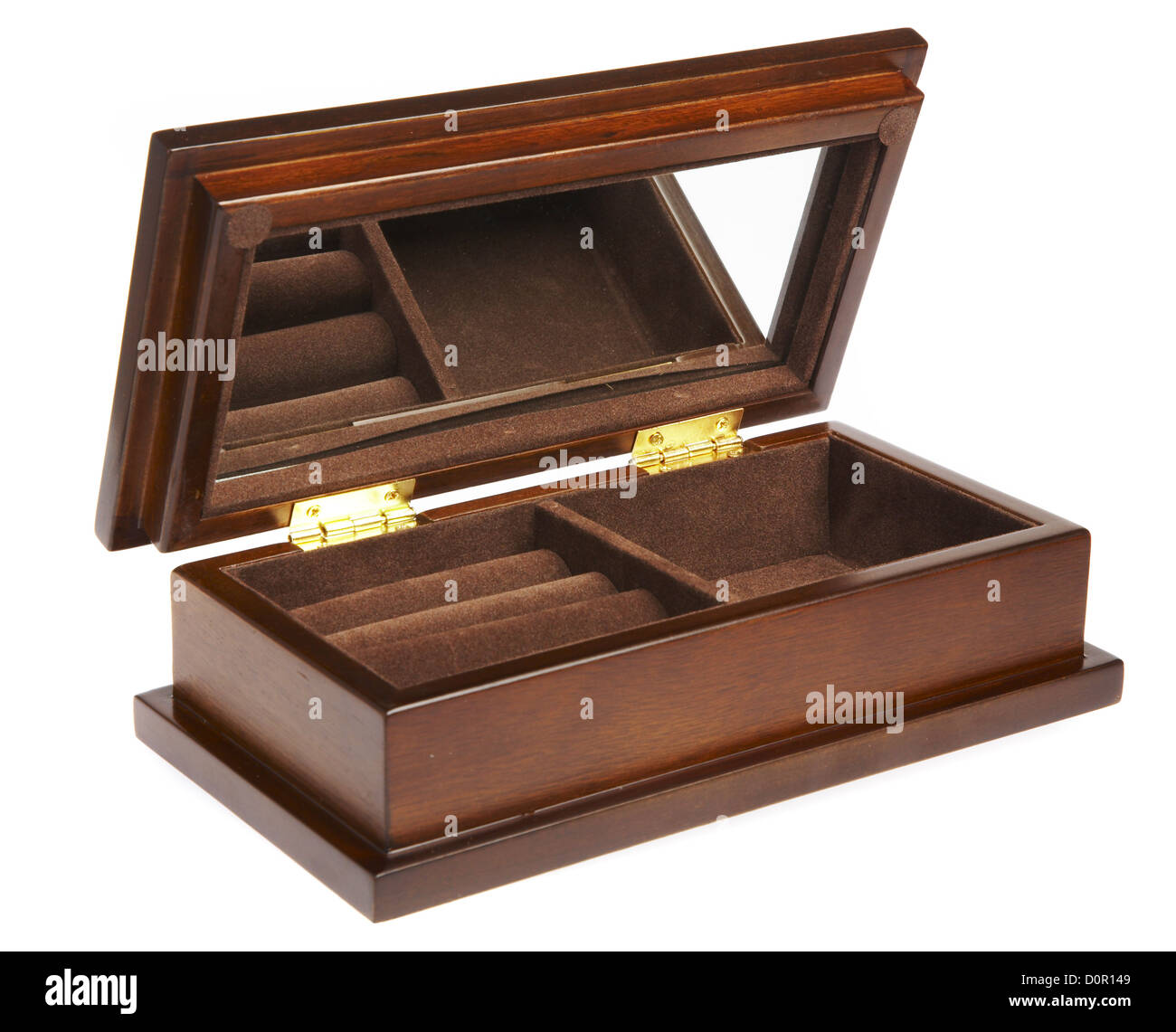 Empty casket on a white background Stock Photo - Alamy