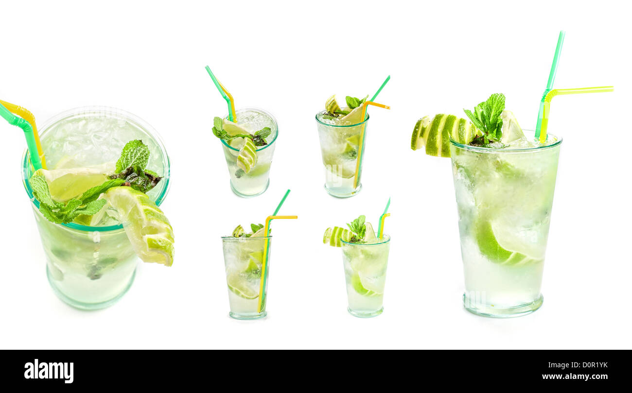 Fresh mojito set Stock Photo - Alamy