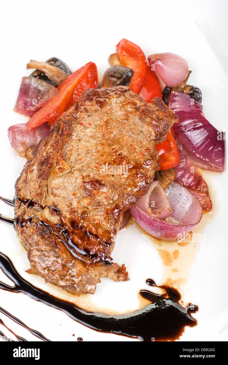 beef steak with vegetable Stock Photo - Alamy