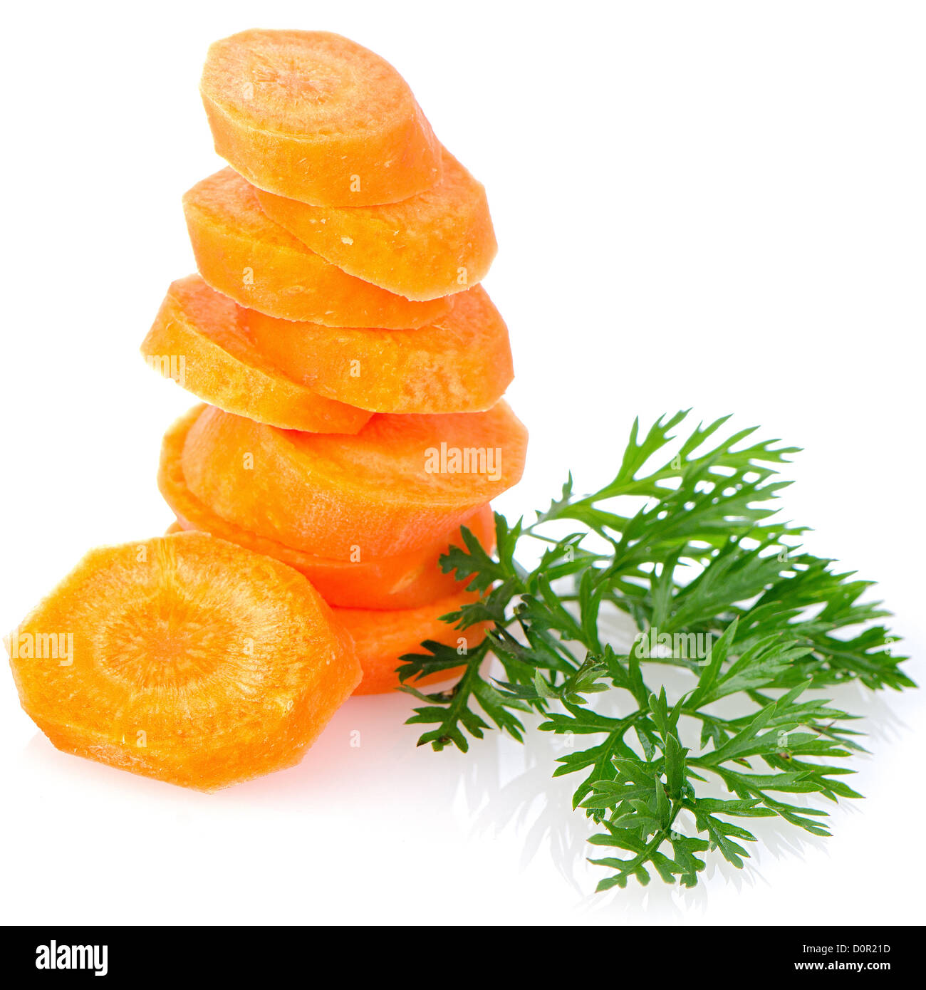 Carrot slice texture Cut Out Stock Images & Pictures - Alamy