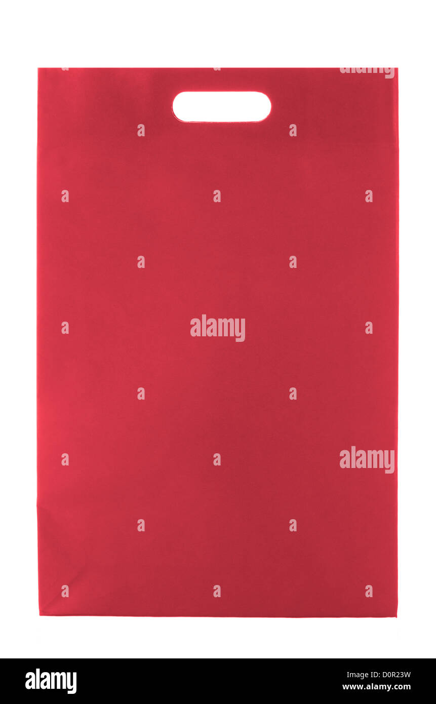 Red paper bag Stock Photo - Alamy