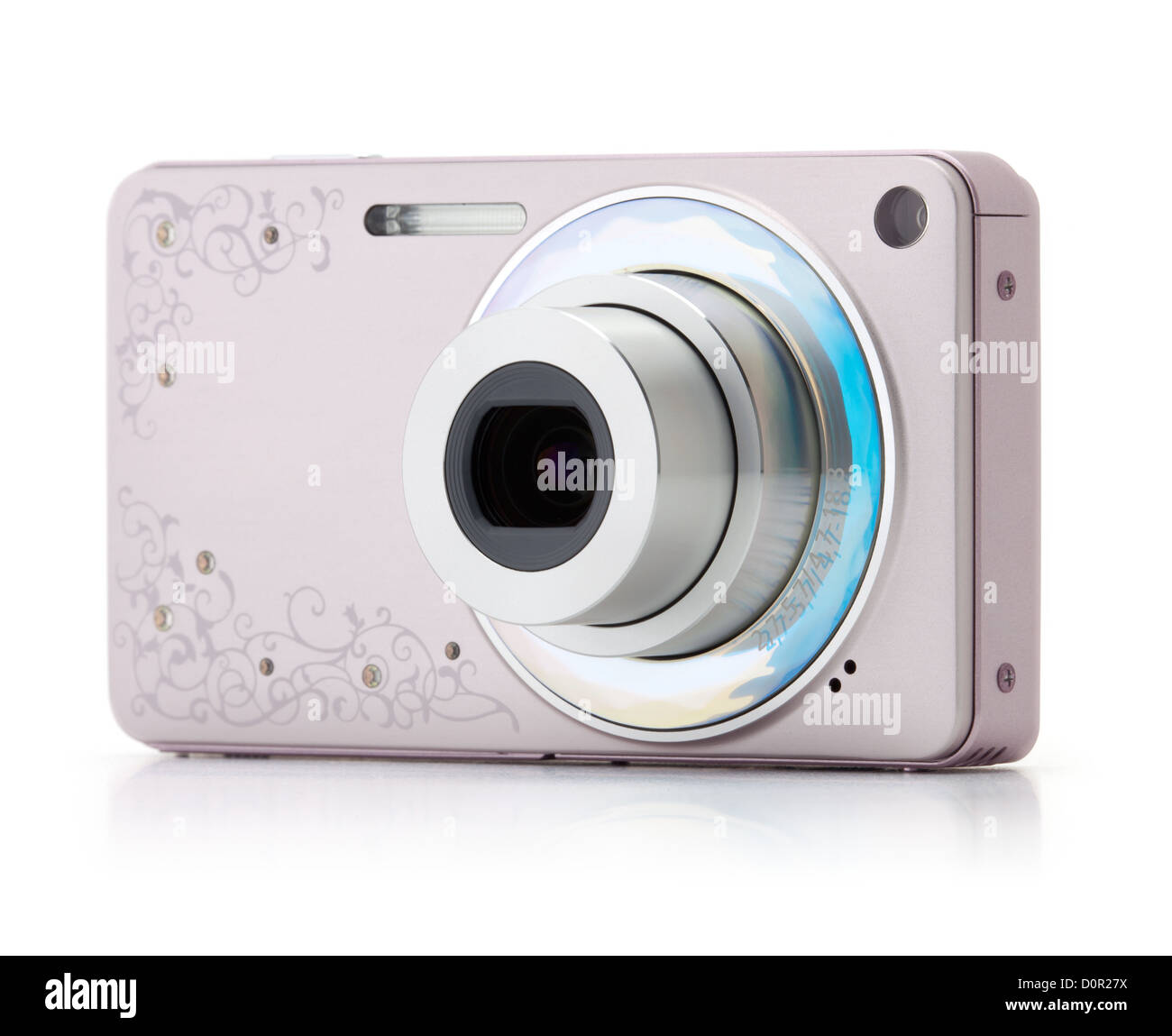 Pink digital compact camera Stock Photo - Alamy