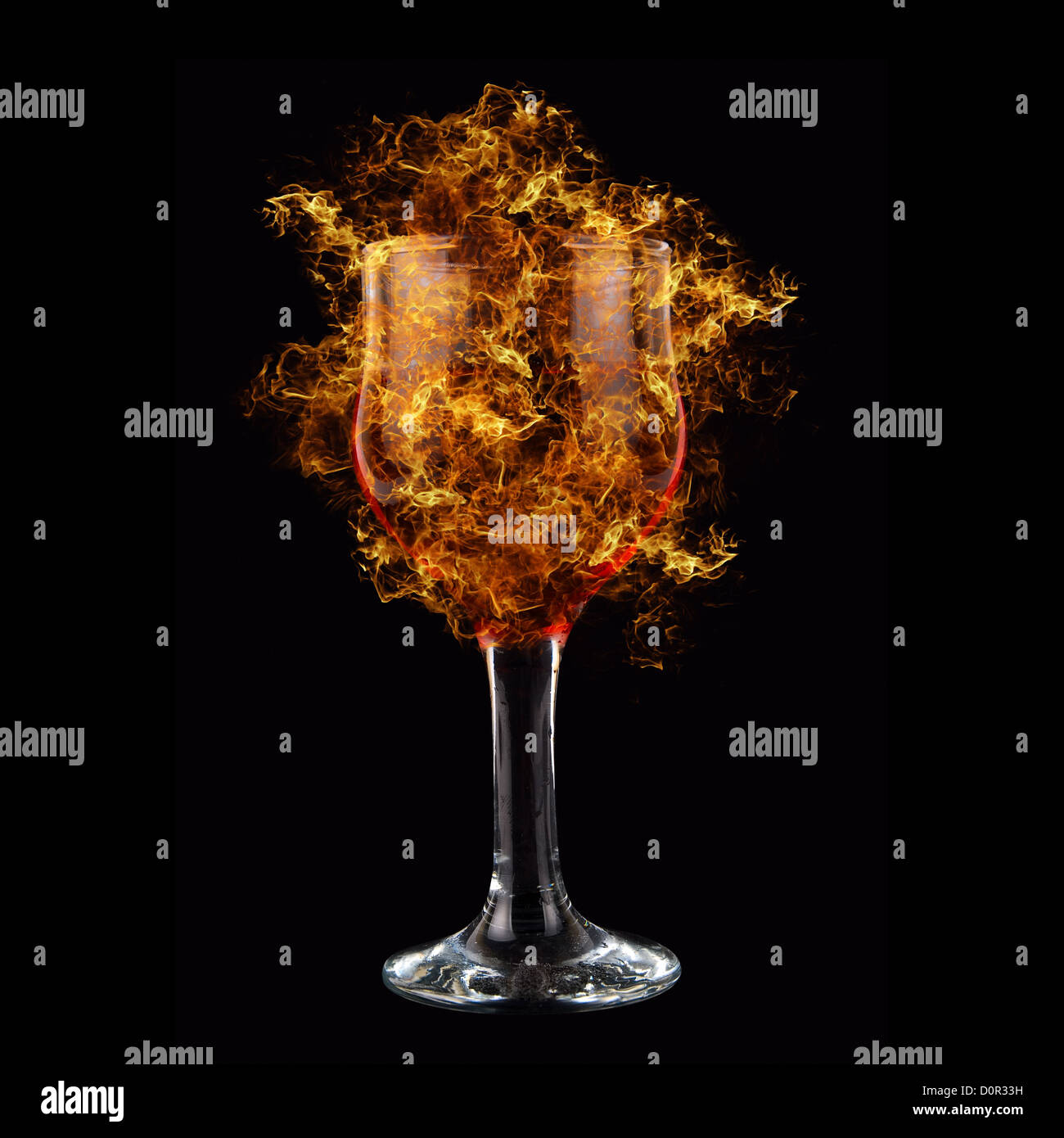 red wine fire Stock Photo - Alamy