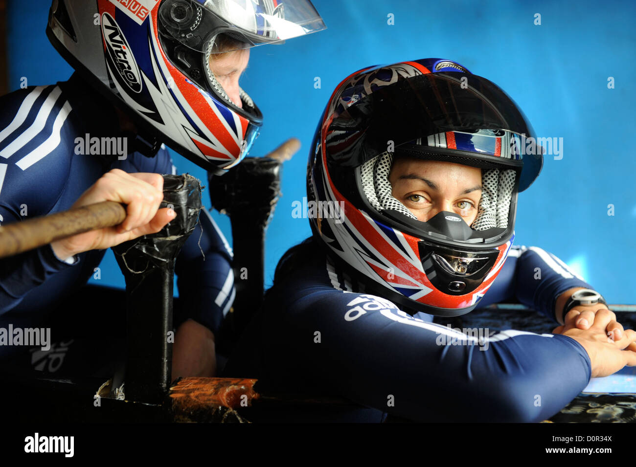 Women's two man bobsleigh crew Gillian Cooke (left) and Nicola ...