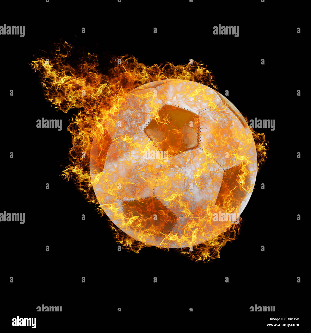 fire soccer ball Stock Photo - Alamy