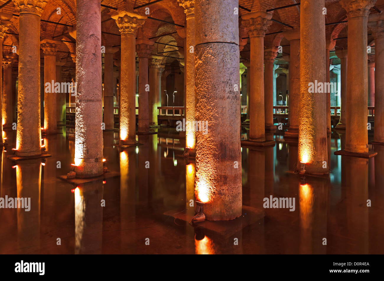 Underground water Basilica Cistern - Istanbul Stock Photo - Alamy