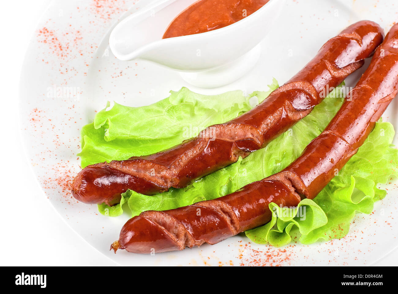 grilled sausage closeup Stock Photo - Alamy