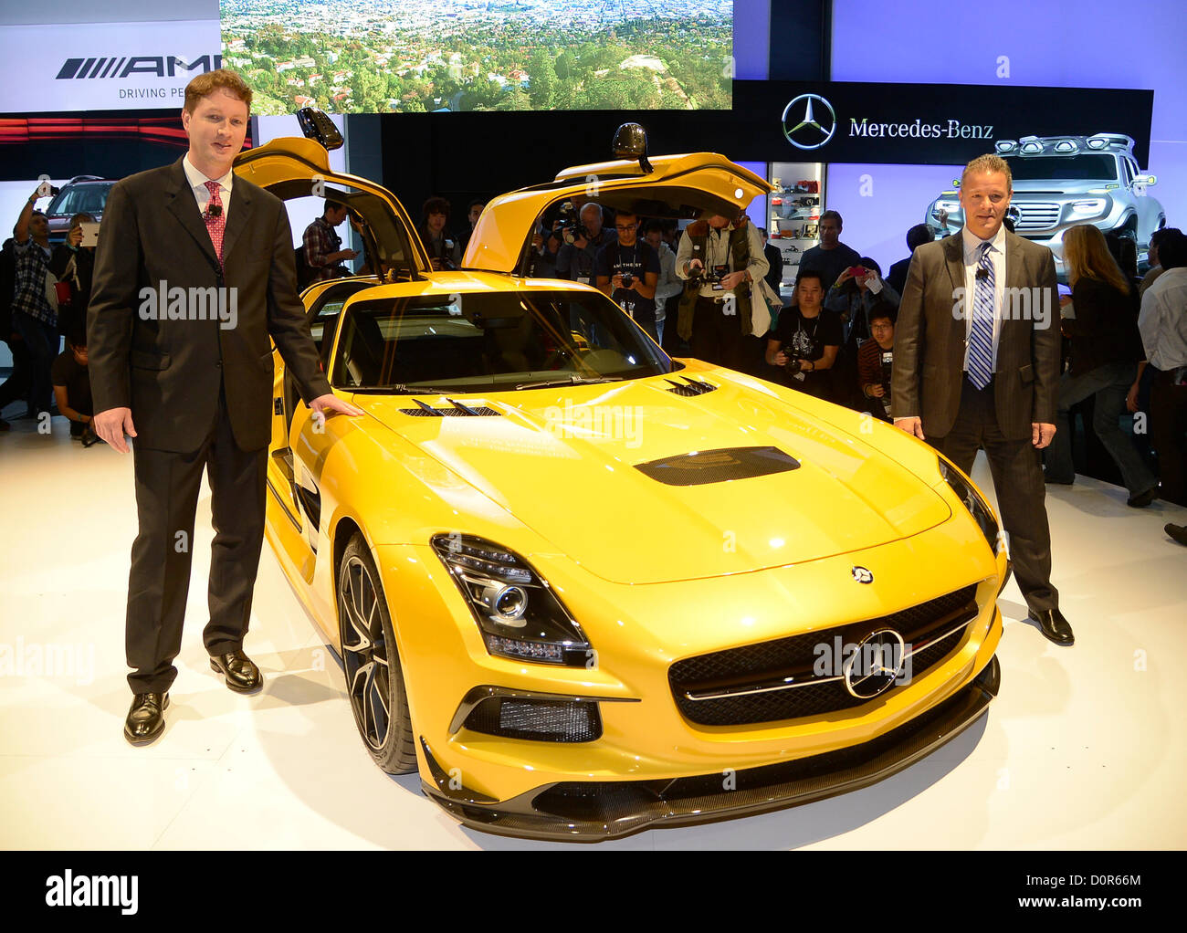 Nov 28,2012. Los Angeles CA. Ola Kallenius CEO Mercedes-AMG(L) and ...