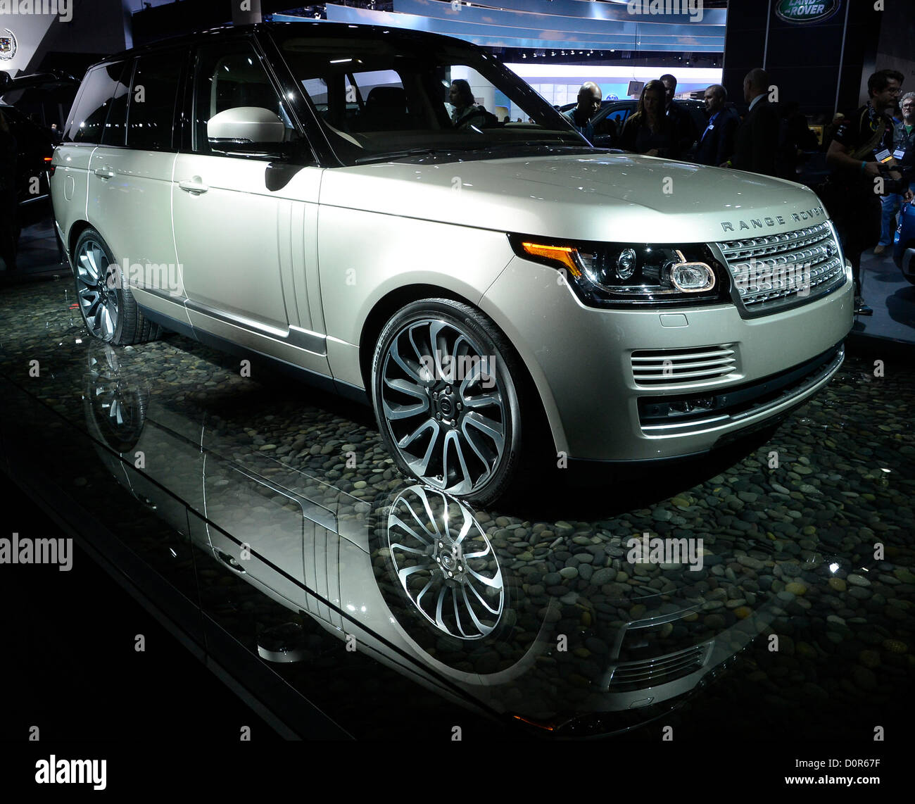Nov 28,2012. Los Angeles CA. The 2013 Range Rover HSE on display during ...