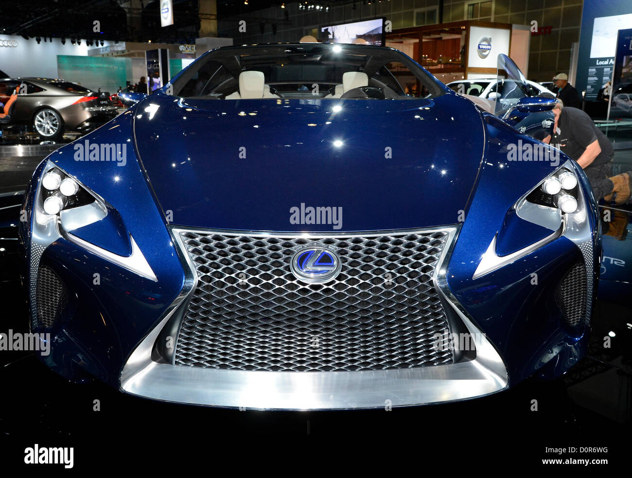 Nov 28,2012. Los Angeles CA. The new concept Lexus LF-LC car on display ...