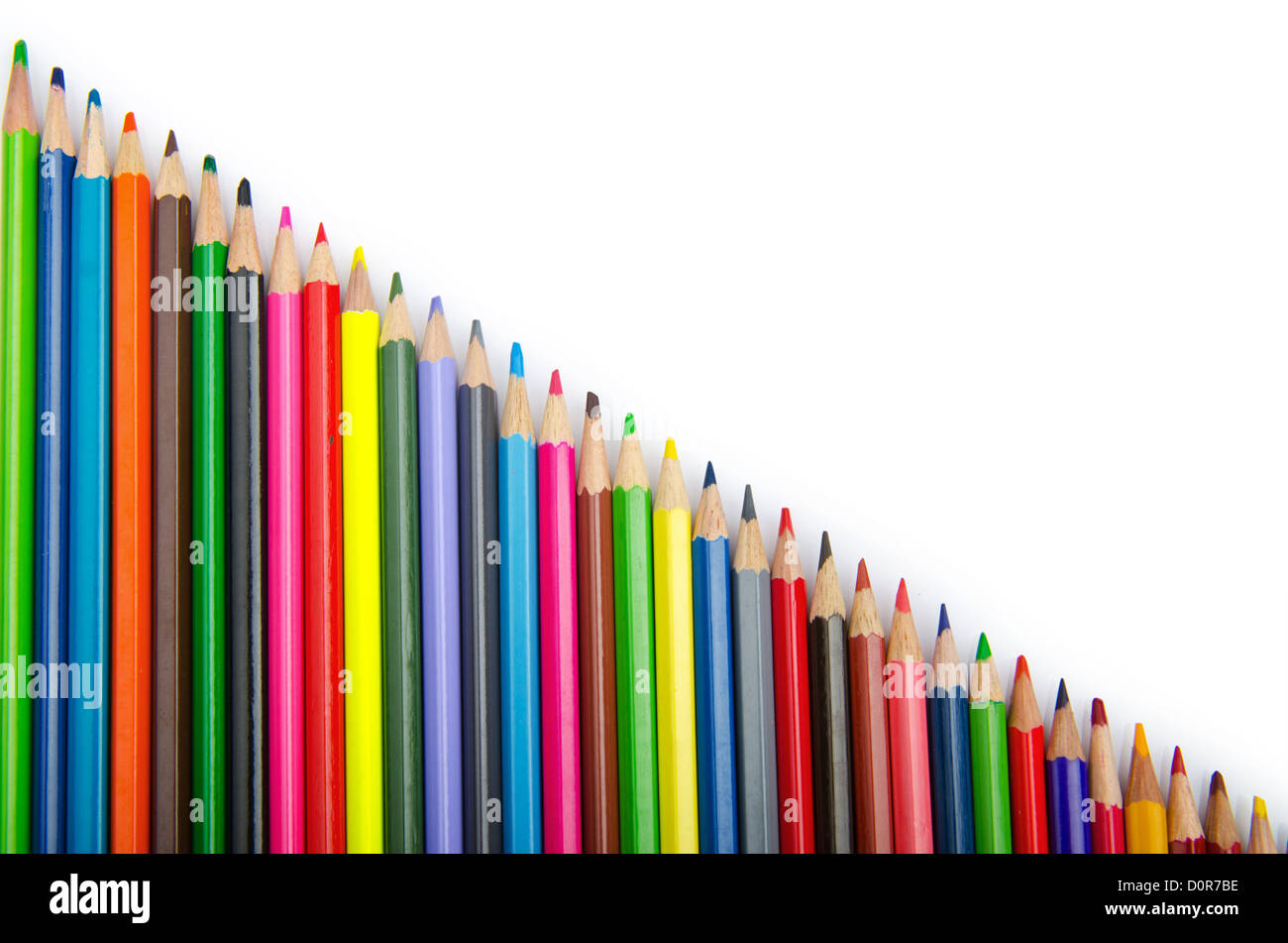 Colour pencils in creativity concept Stock Photo - Alamy