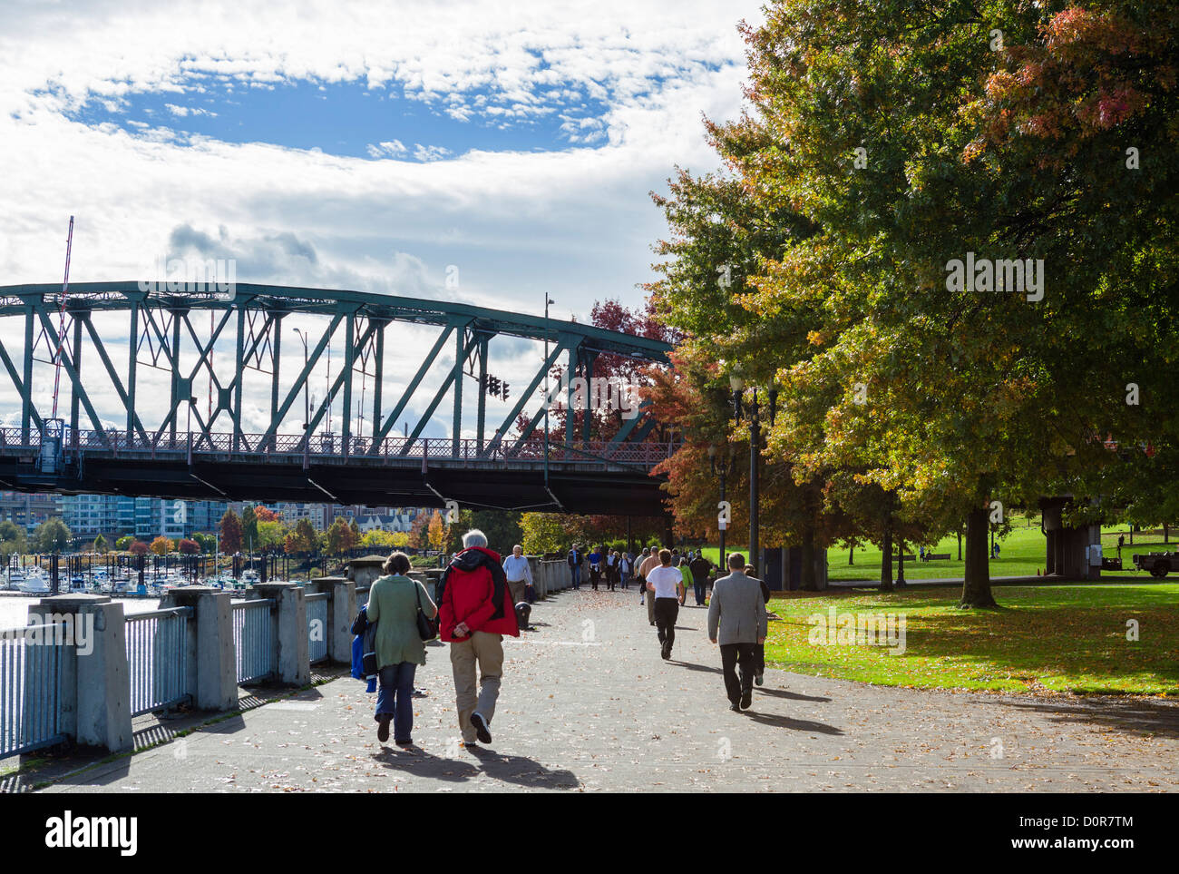 Riverfront Walk In Portland Oregon
