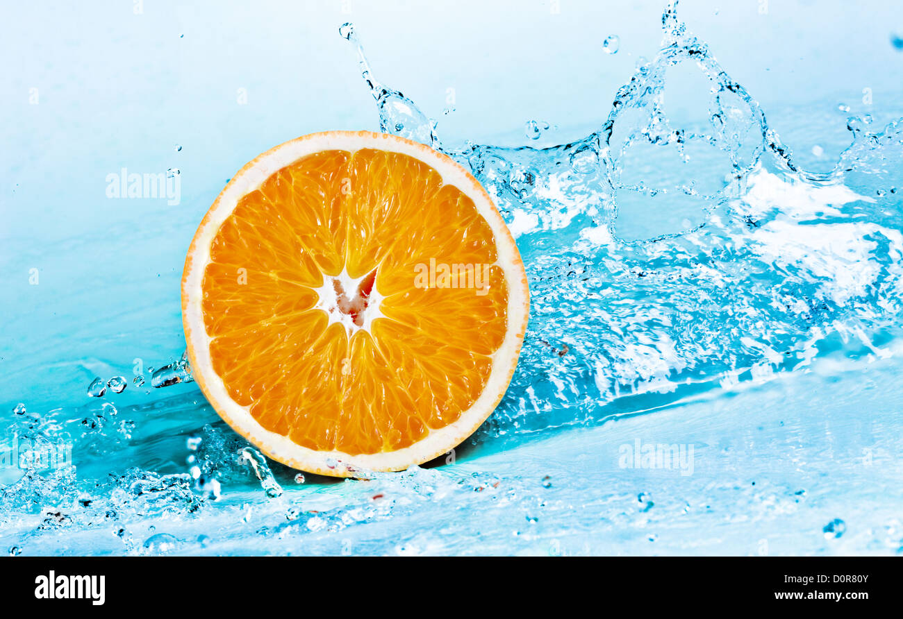 orange and water Stock Photo - Alamy