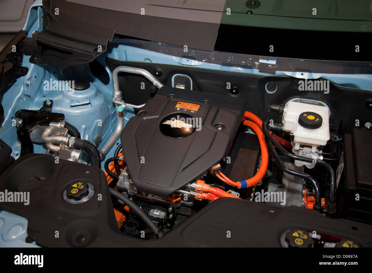 Engine in cutaway of the 2013 Chevy Spark EV. New 2013 Electric and ...