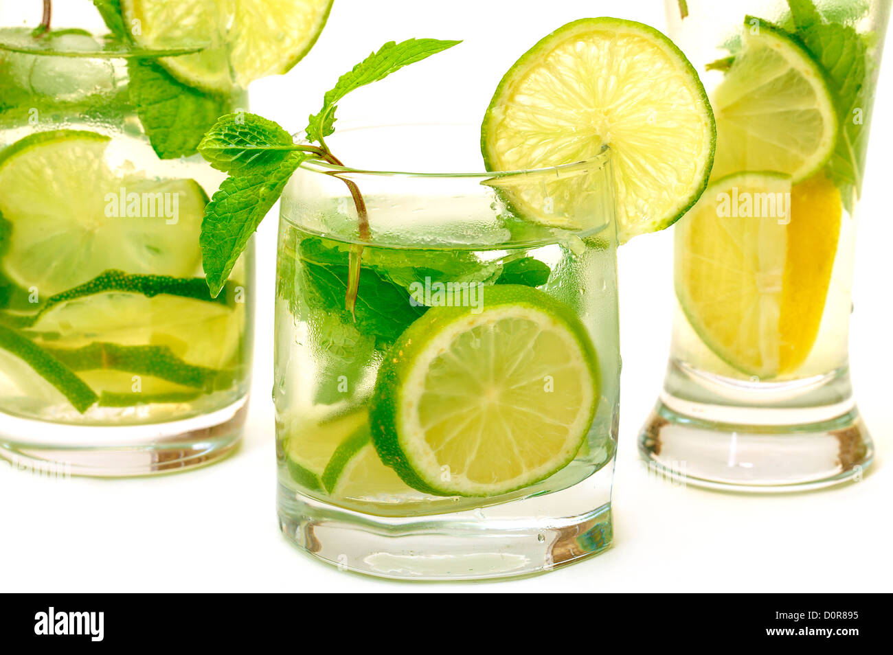 Mojito Cocktail in a Glass Beaker Stock Photo - Alamy