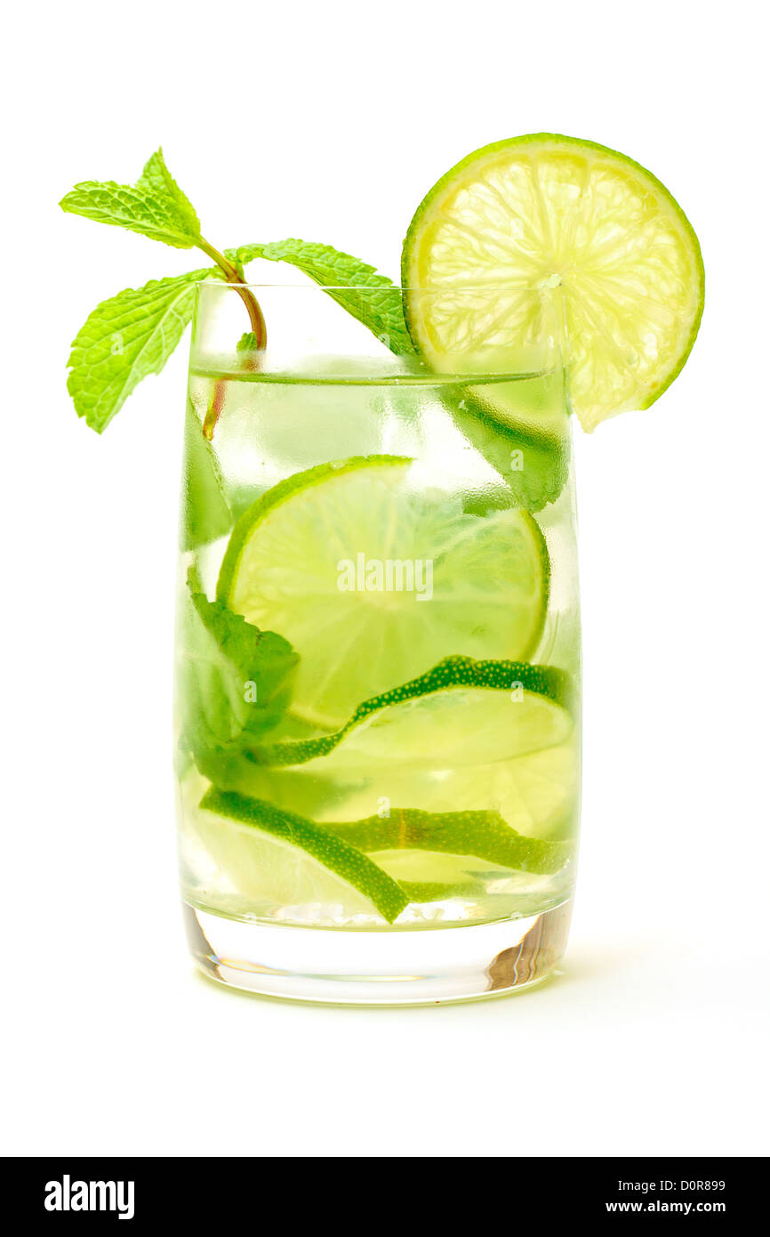 Mojito Cocktail in a Glass Beaker Stock Photo - Alamy