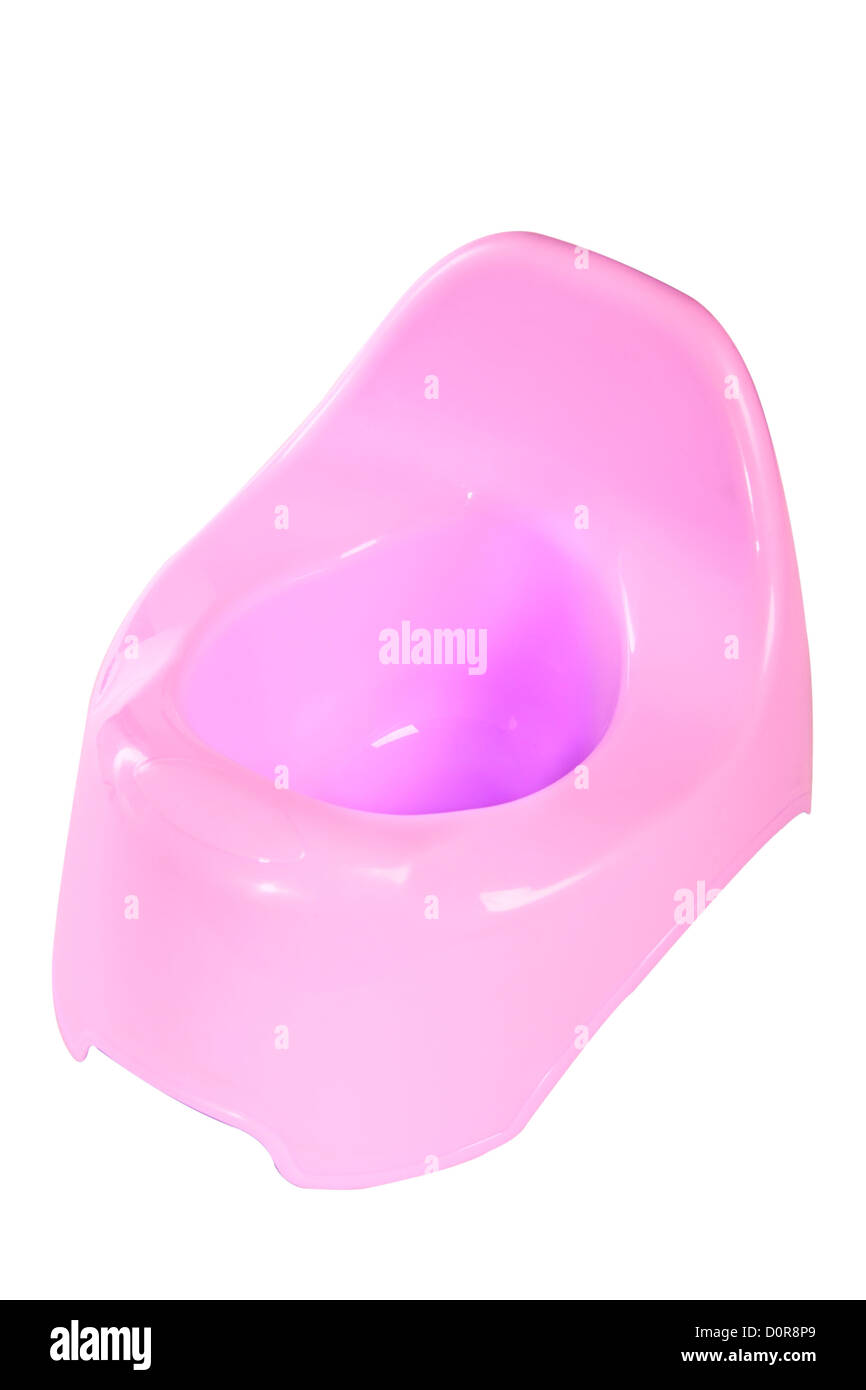 Pink potty for baby Stock Photo - Alamy