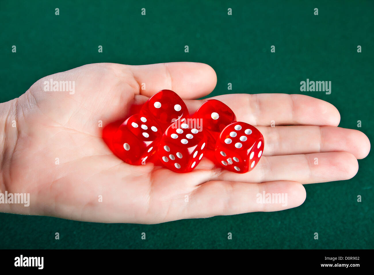 dices in the hand Stock Photo - Alamy