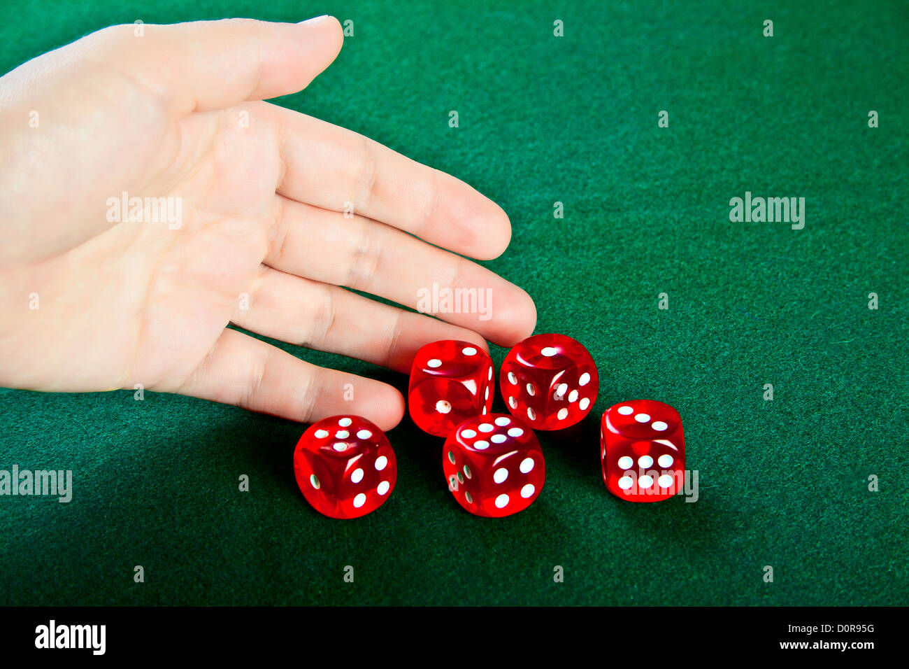 dices in the hand Stock Photo - Alamy