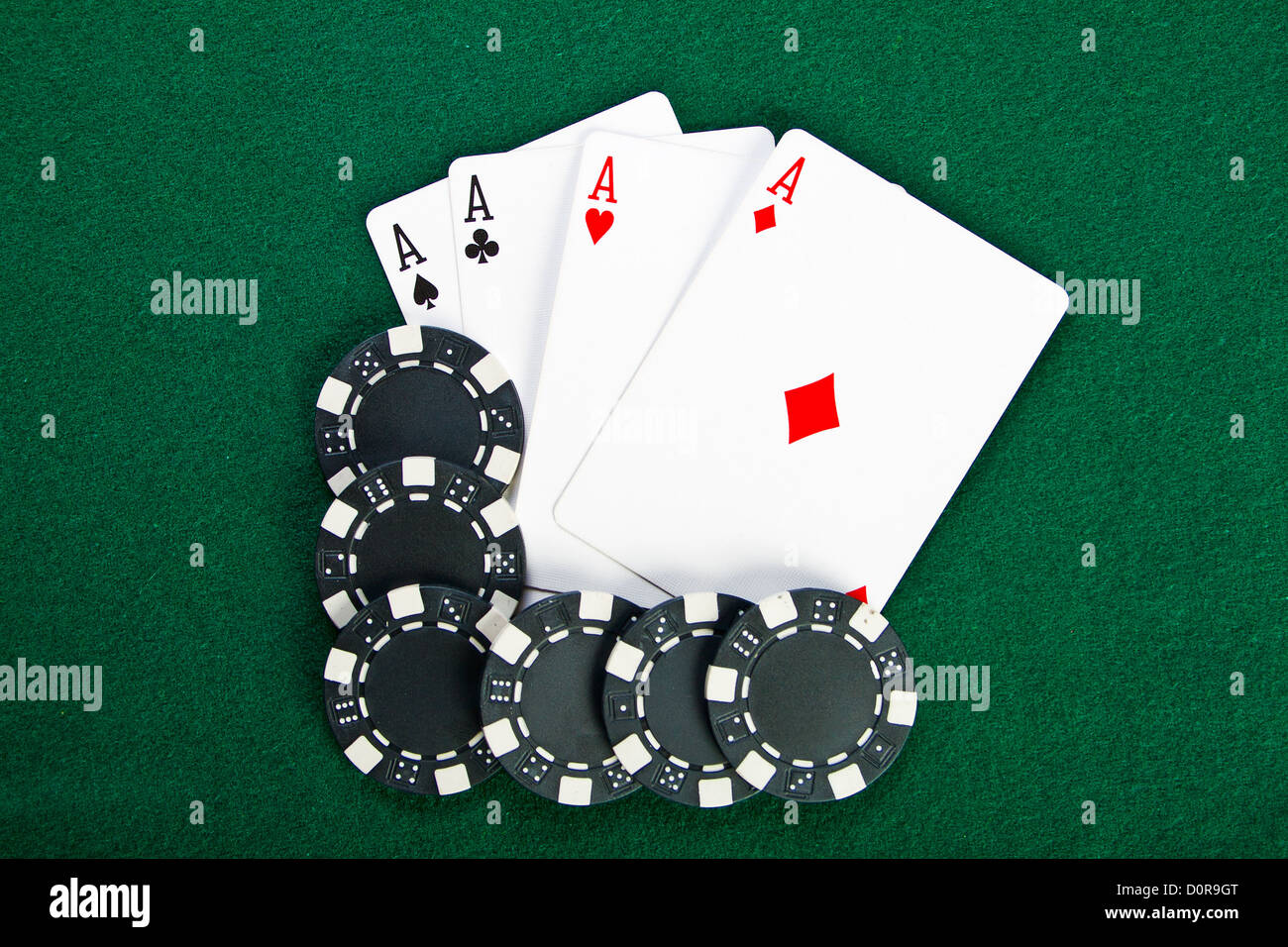 Chips and cards for the poker Stock Photo - Alamy