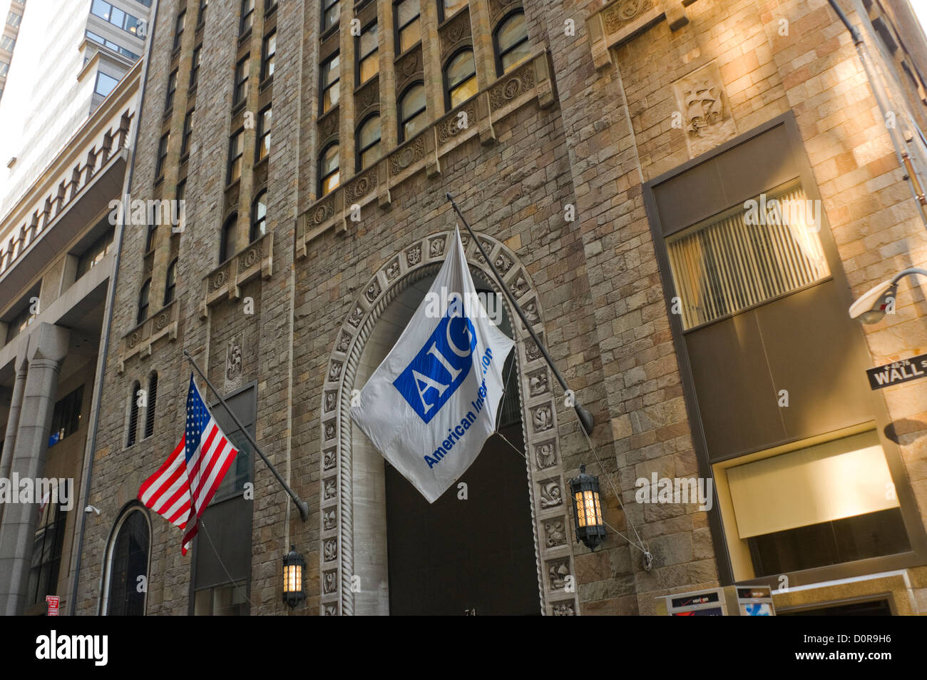 New York, NY - 8 March 2009 AIG Wall Street Stock Photo - Alamy