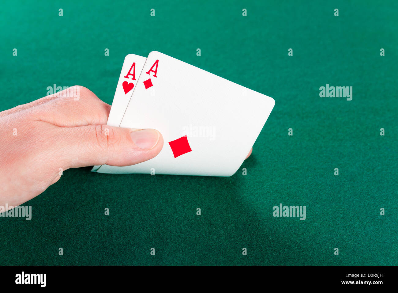 Cards in the hand Stock Photo - Alamy