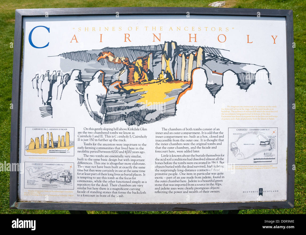 Scotland, Creetown vacinity, Cairn Holy, Neolithic chambered burial ...