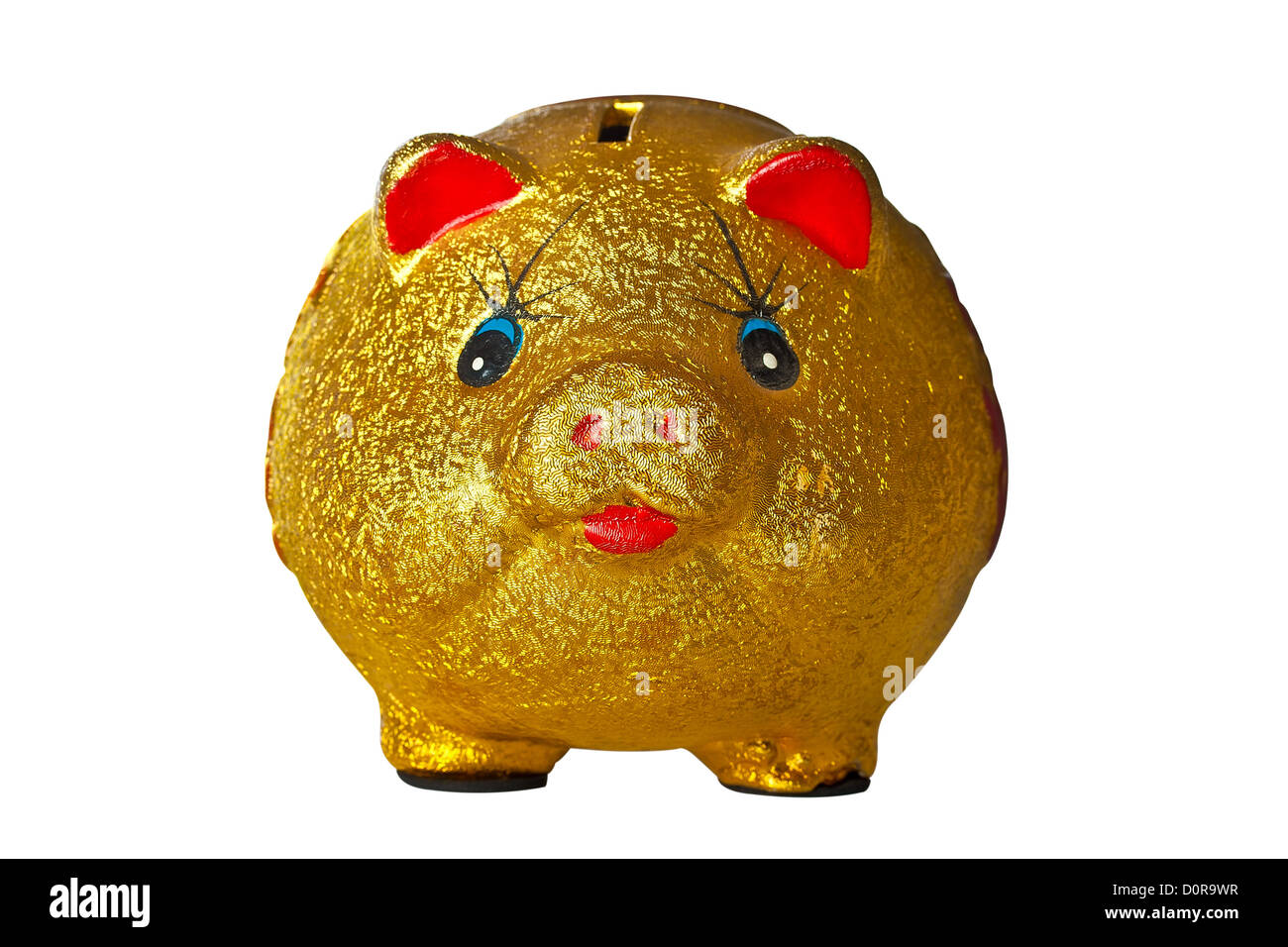 Gold piggy bank Stock Photo - Alamy