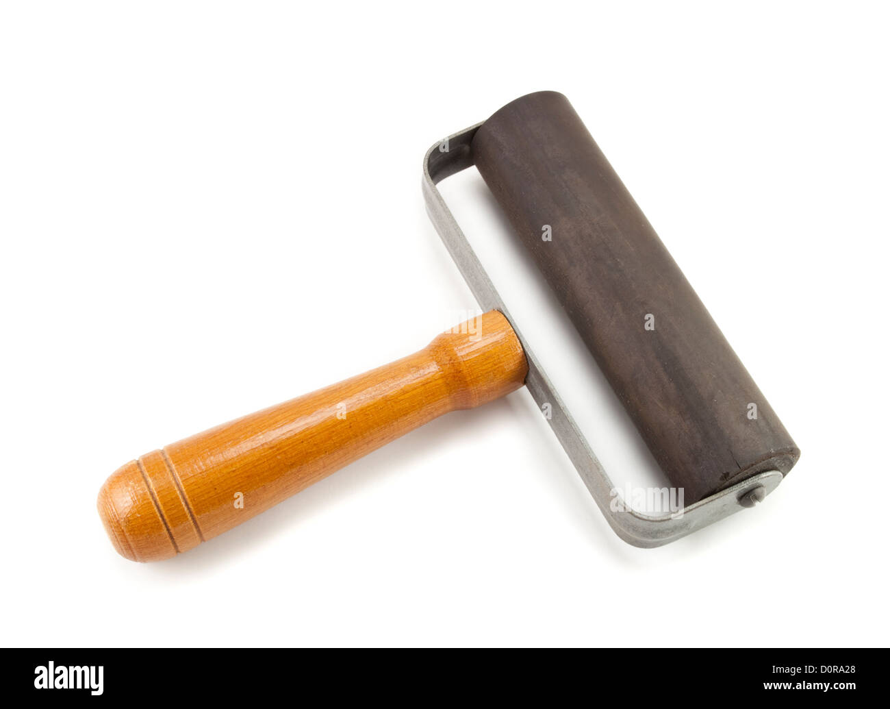 rubber roller on white background Stock Photo - Alamy