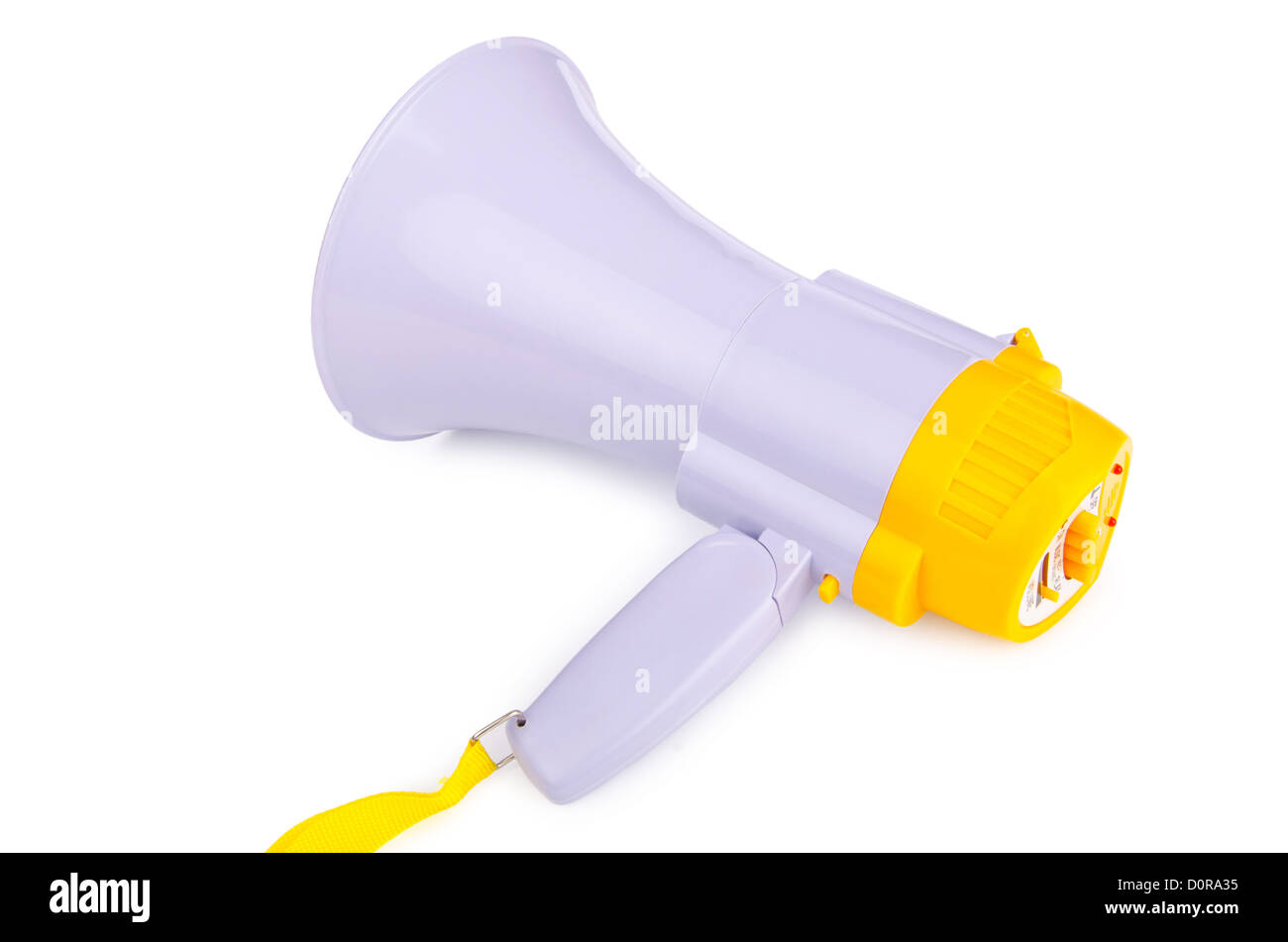 Loudspeaker isolated on the white background Stock Photo - Alamy