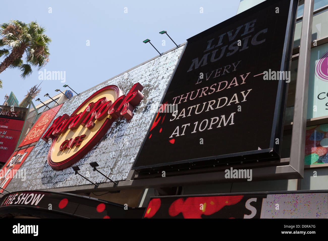 Los angeles hard rock cafe hi-res stock photography and images - Alamy