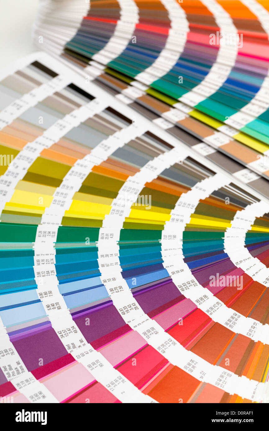 Swatches colours chart hi-res stock photography and images - Alamy