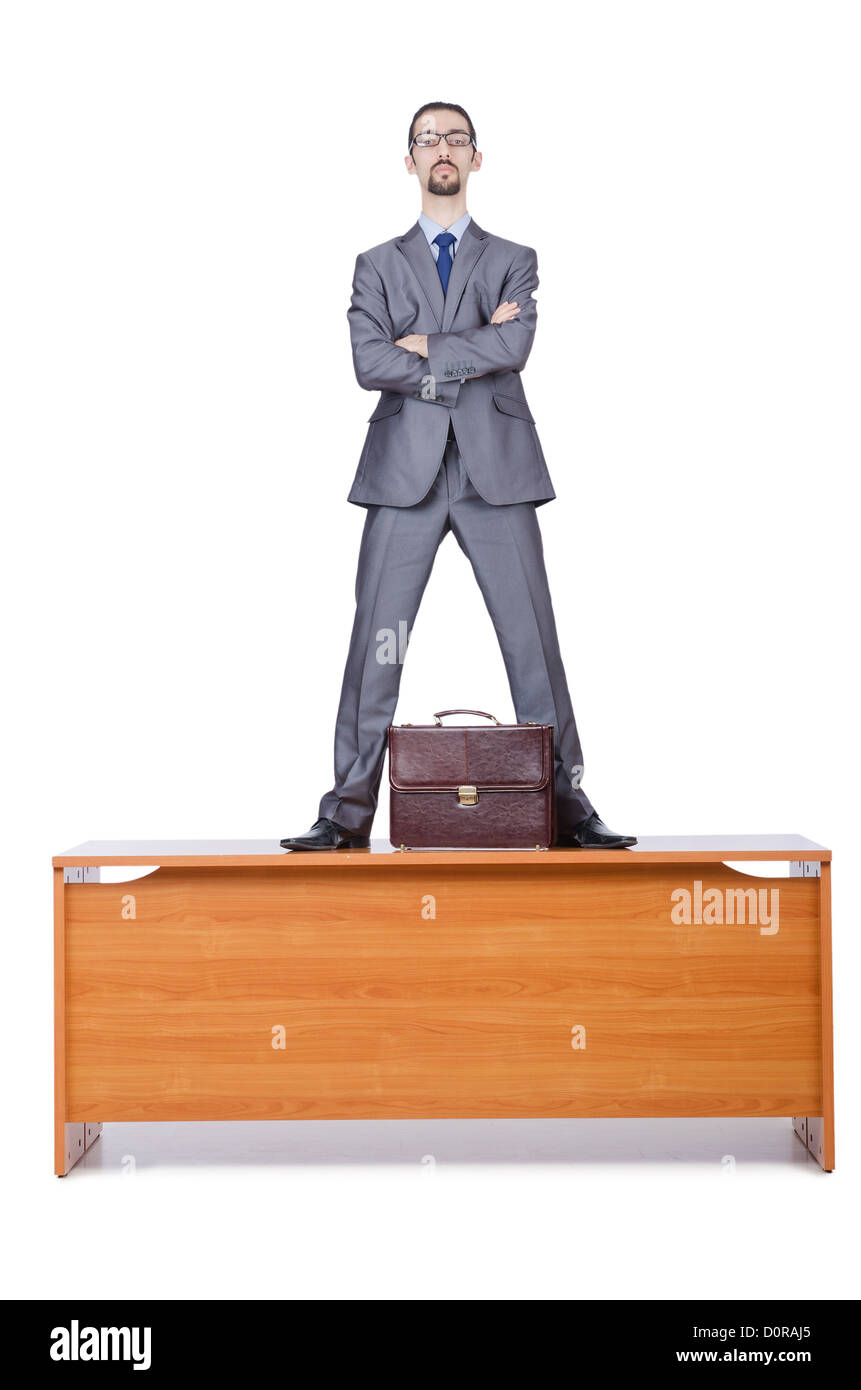 Young businessman isolated on the white Stock Photo - Alamy