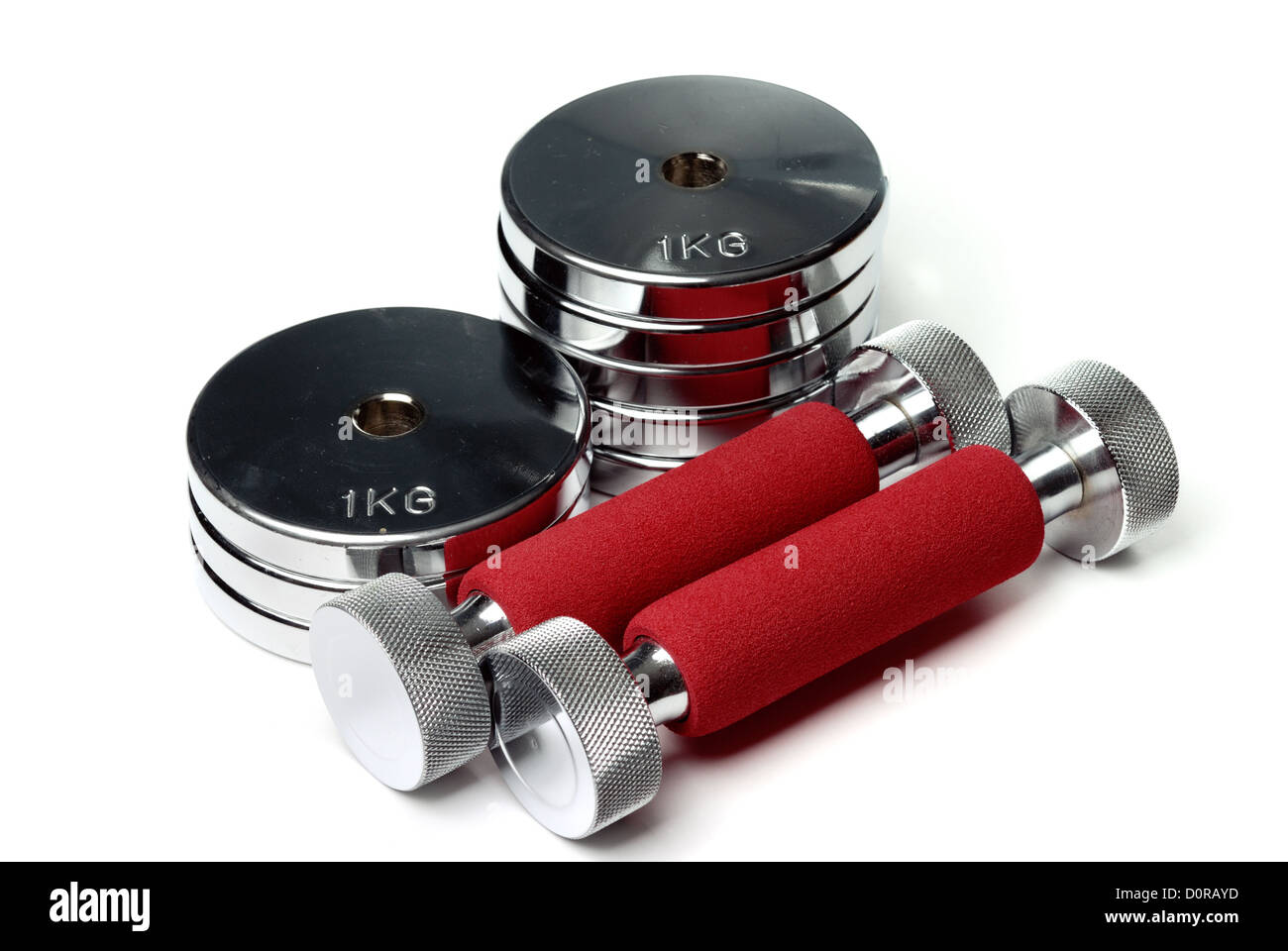 Metal barbells hi-res stock photography and images - Alamy