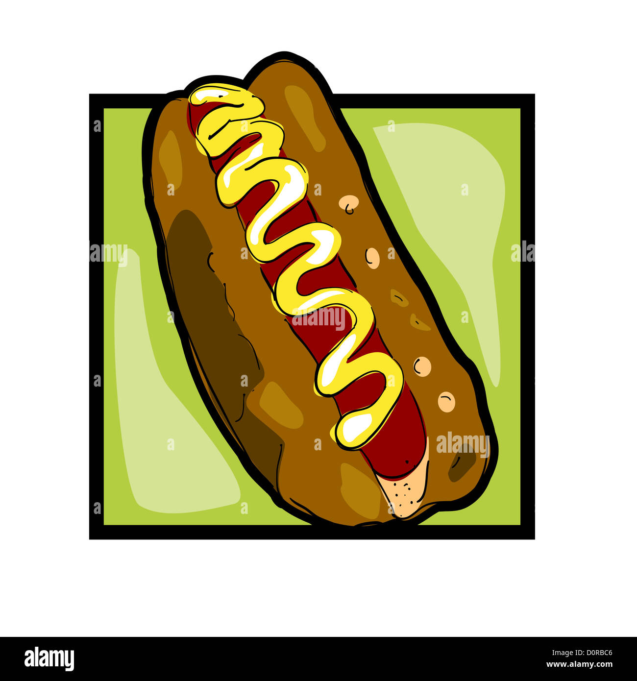 Hot dog design fast Cut Out Stock Images & Pictures - Alamy