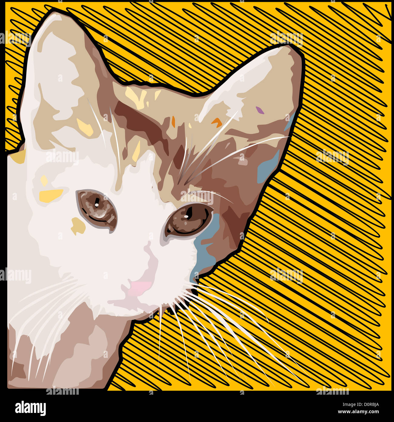 Grunge cat background Stock Photo - Alamy