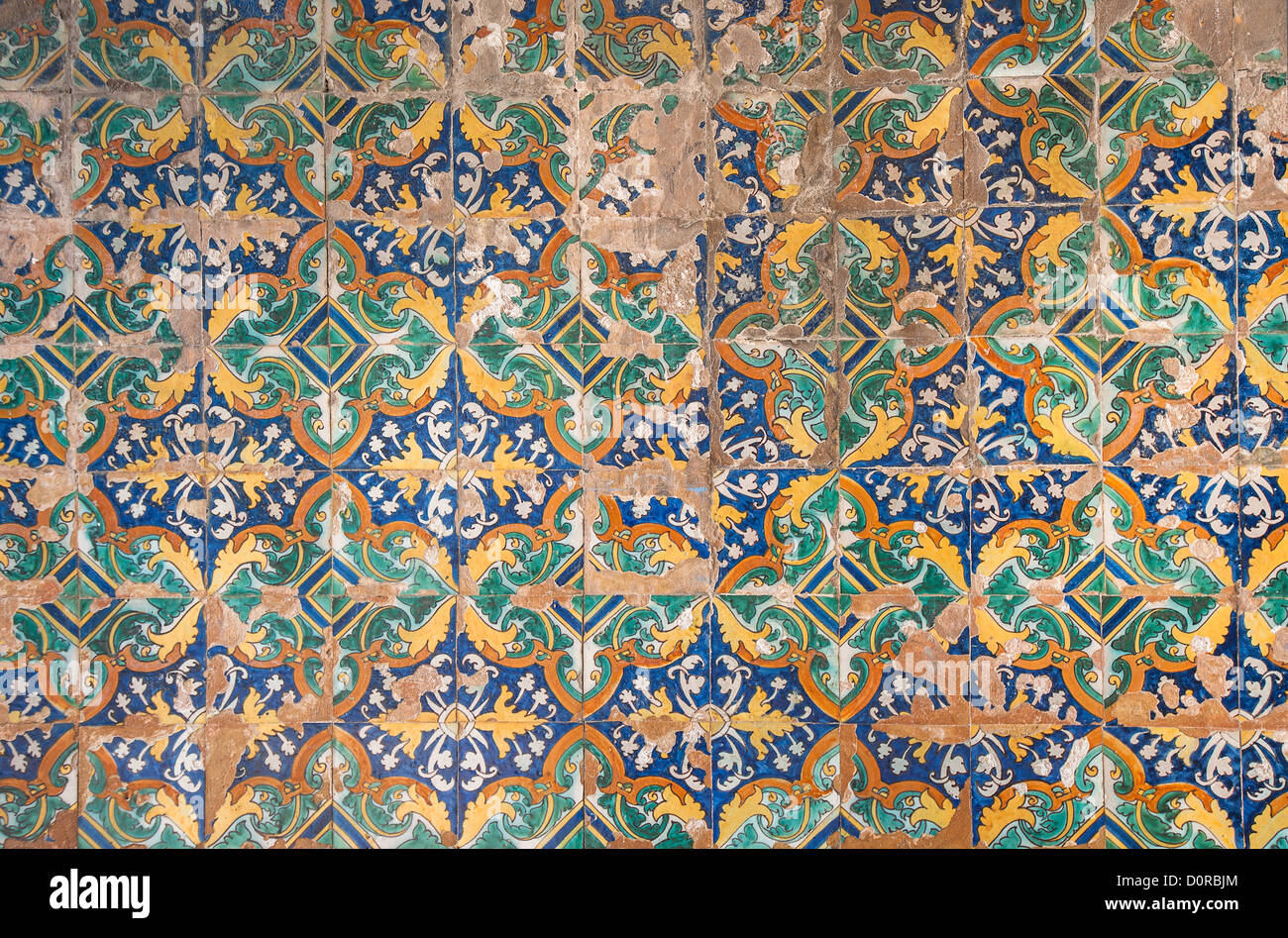 Blue tile mural hi-res stock photography and images - Alamy