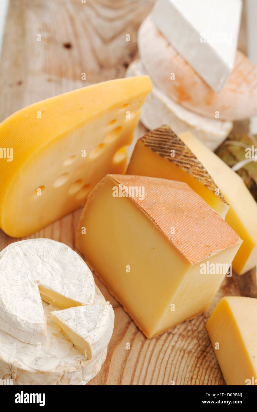 Various types of cheese composition Stock Photo - Alamy