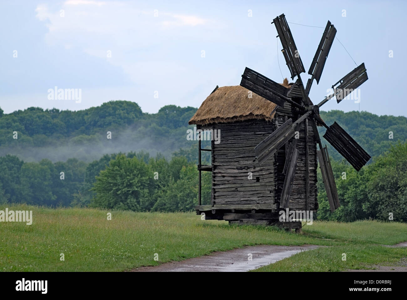 Old fashioned windmill wood hi-res stock photography and images - Alamy