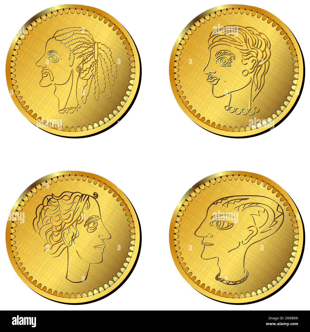 Old coins 2 Stock Photo - Alamy