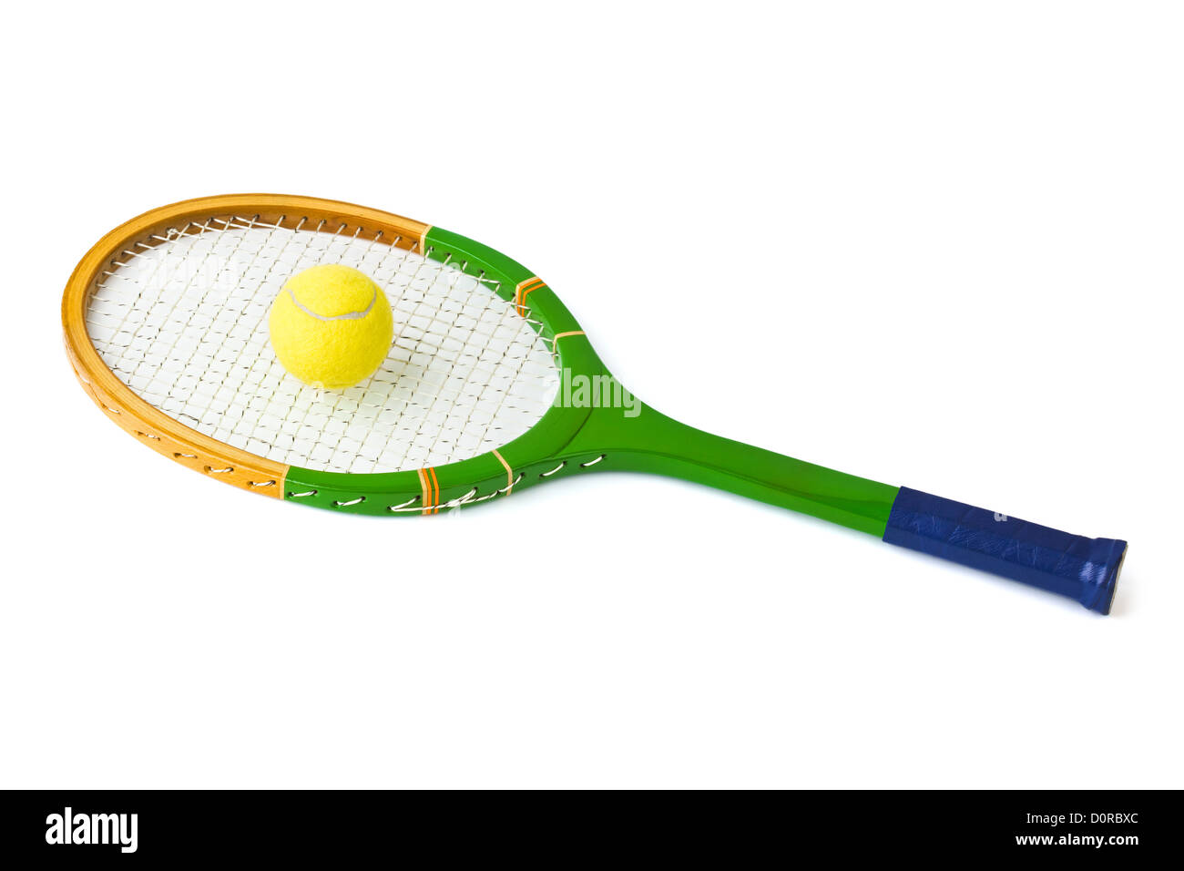 Tennis racket and ball Stock Photo - Alamy